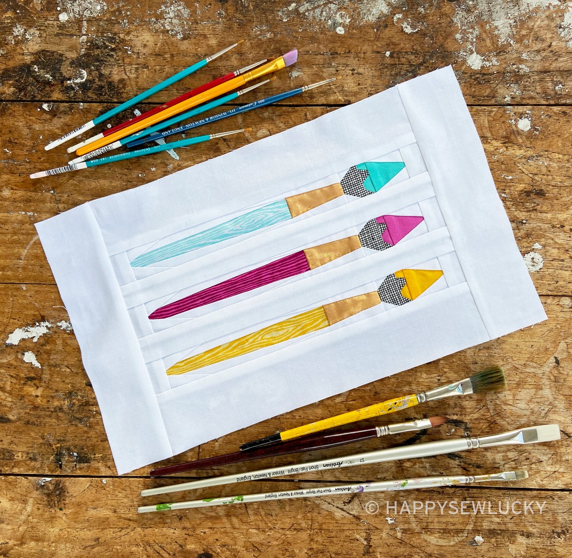 Paint Brush FPP Pattern - Etsy
