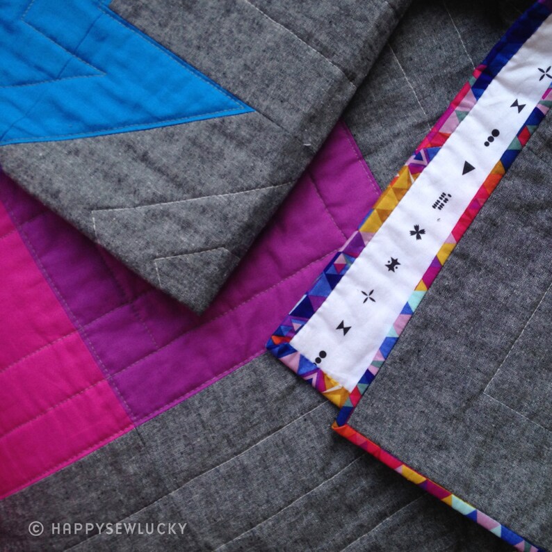 Rainbow Mash-up Quilt PATTERN pdf - Etsy Canada