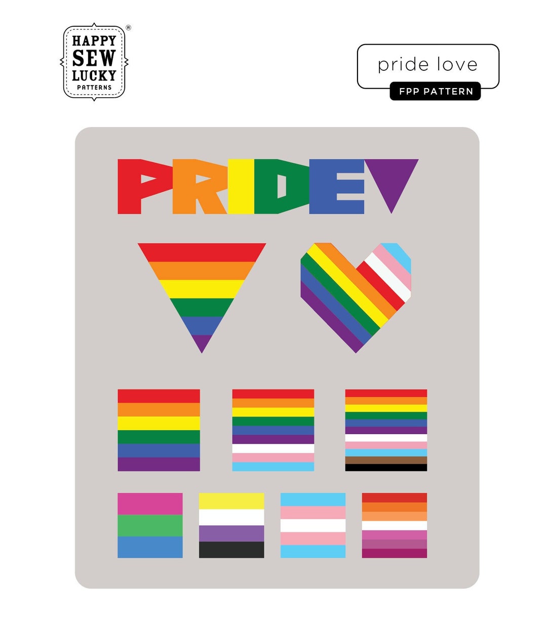 PRIDE LOVE Pdf Pattern - Etsy