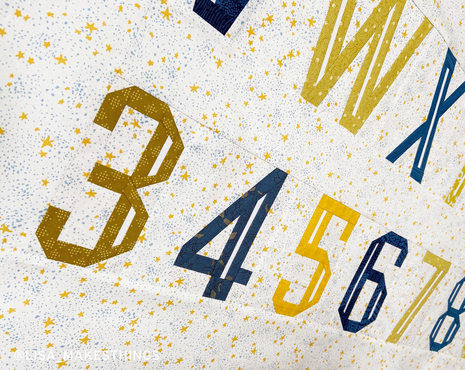 Inline Alphabet PDF FPP Pattern - Etsy Canada