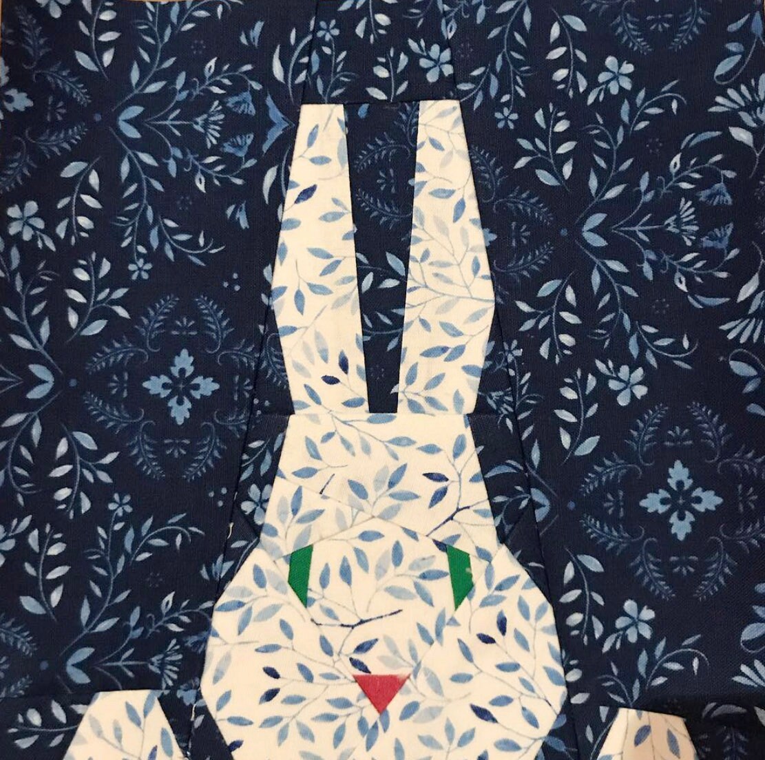 BUNNY Quilt Block | Etsy