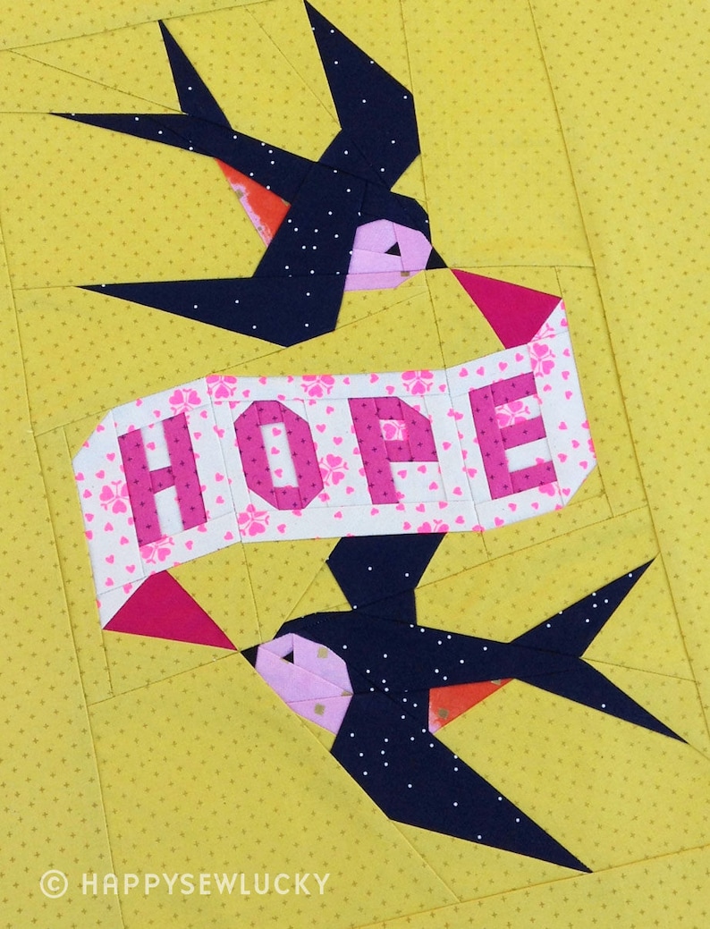 HOPE Tattoo Quilt PDF Pattern | Etsy Australia