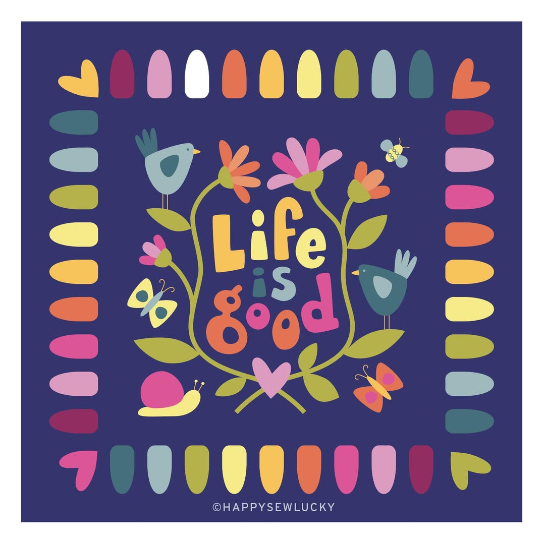 Life is Good Appliqué Quilt Pattern - PDF - Etsy