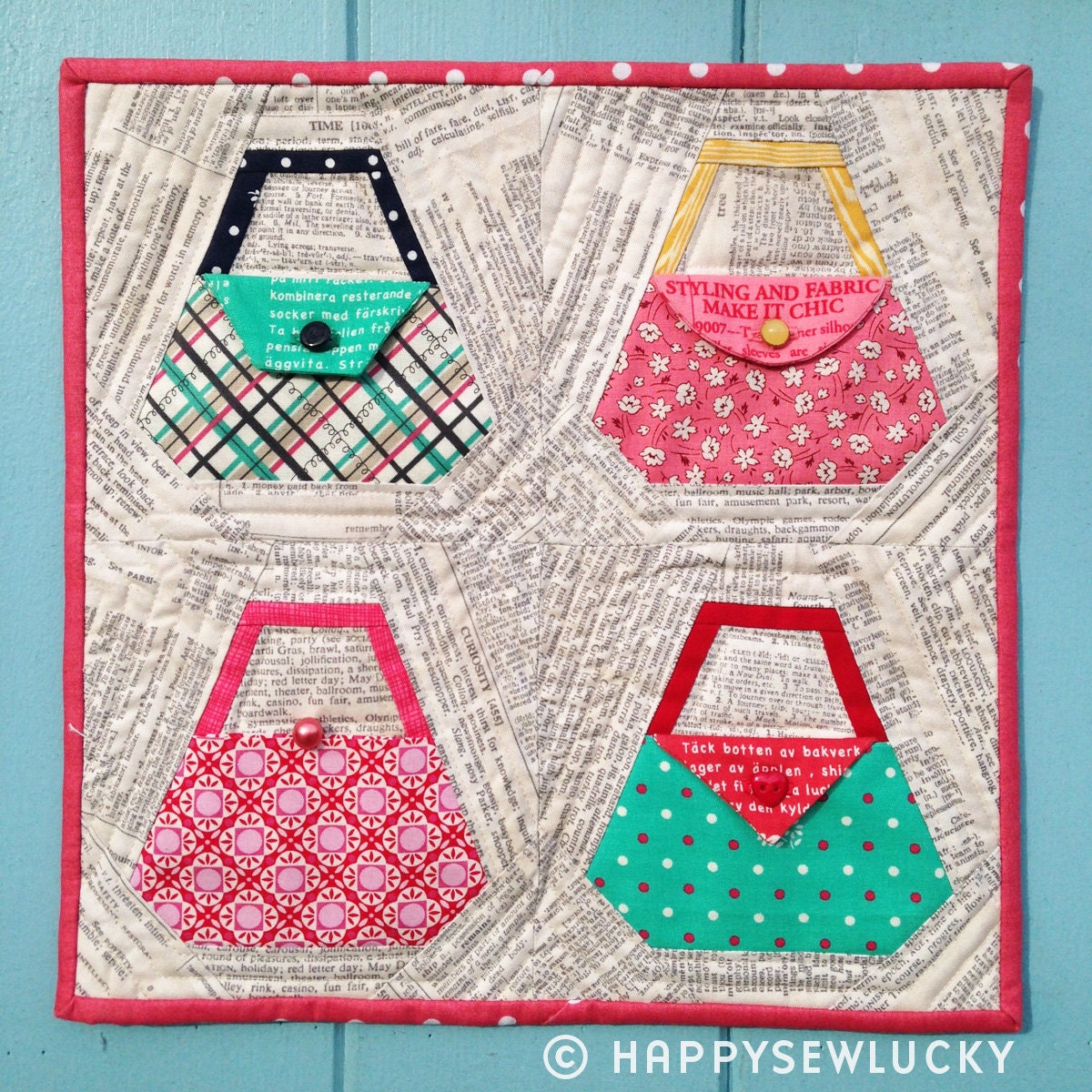 PURSE FPP & Needle Book Pattern - Etsy UK