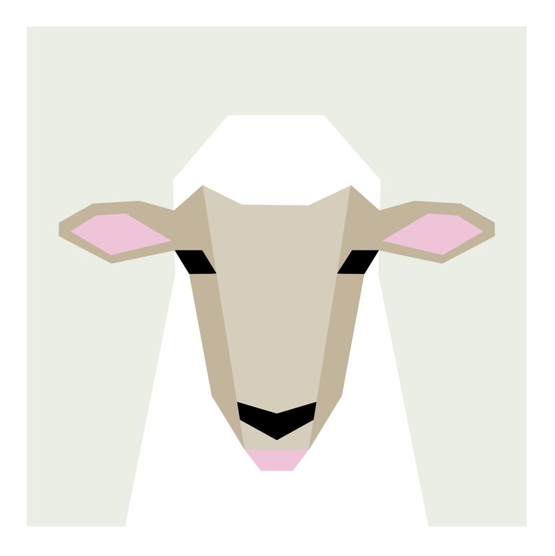 SHEEP Block PDF Pattern - Etsy