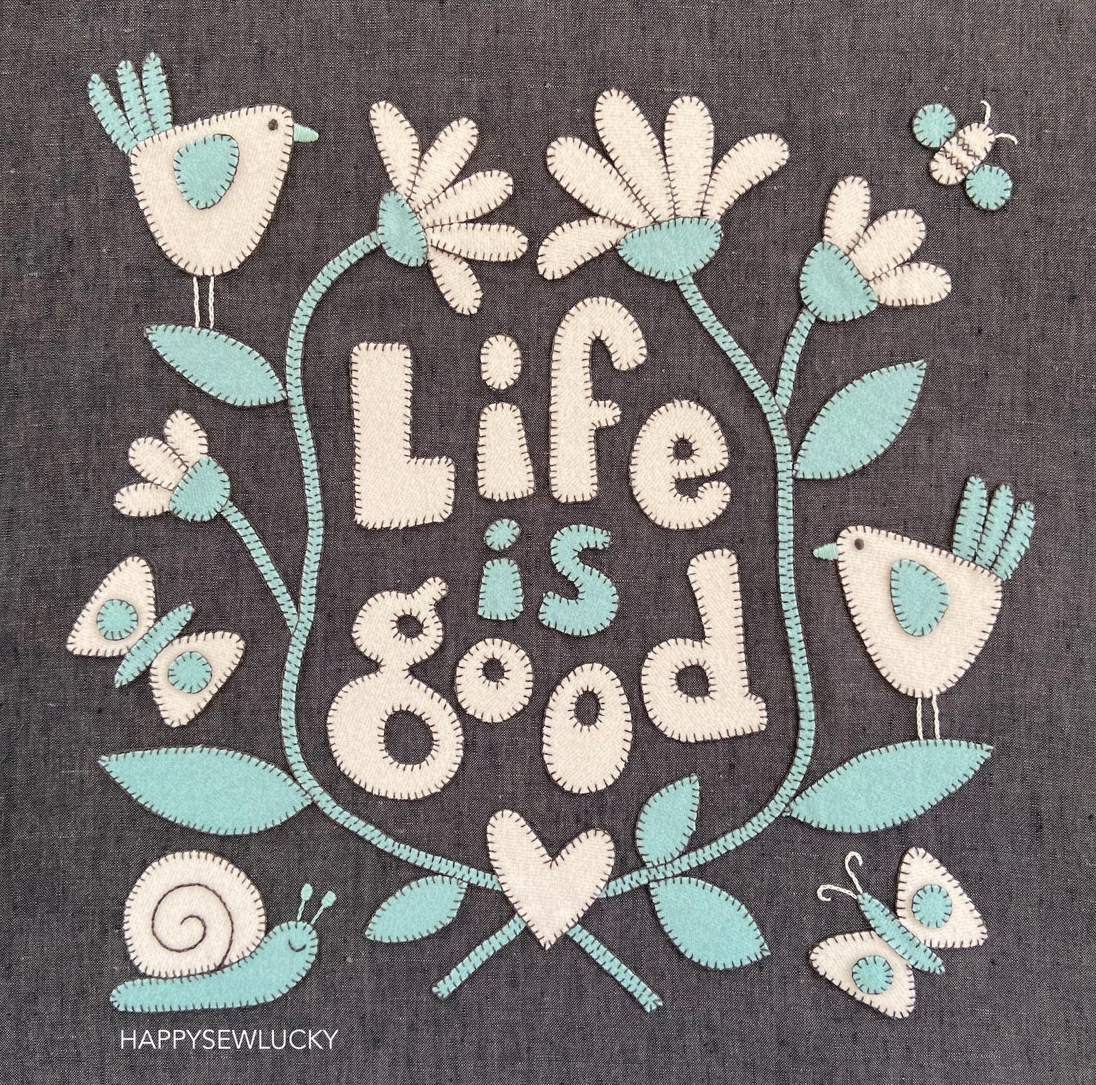 Life is Good Appliqué Quilt Pattern - PDF - Etsy