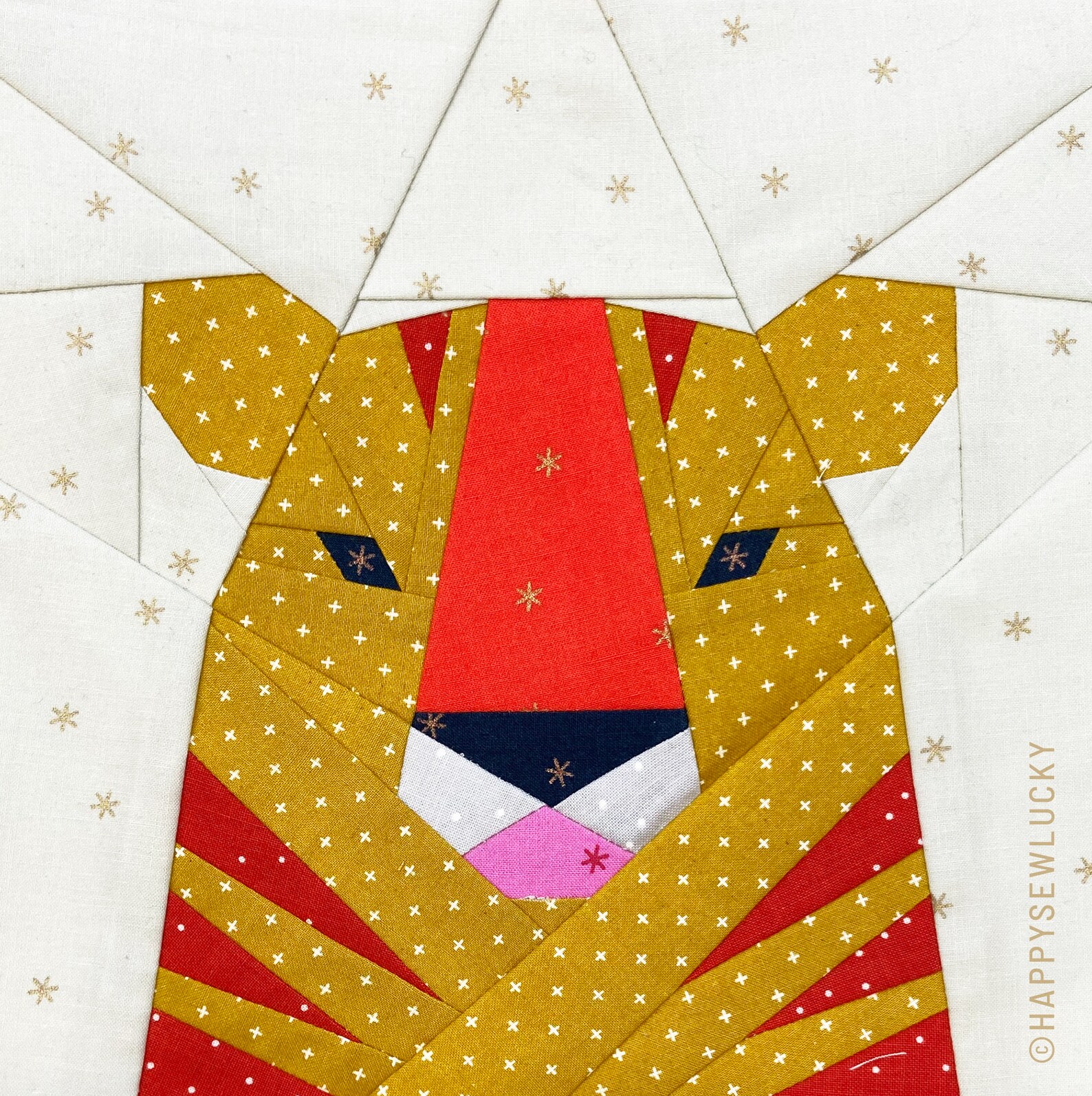 TIGER Block PDF Pattern - Etsy