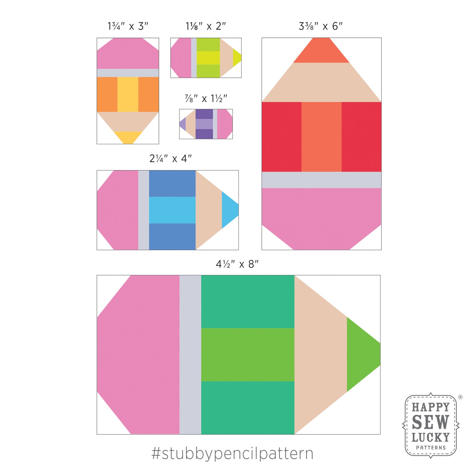 Stubby Pencil QUILT Pattern (pdf) - Etsy