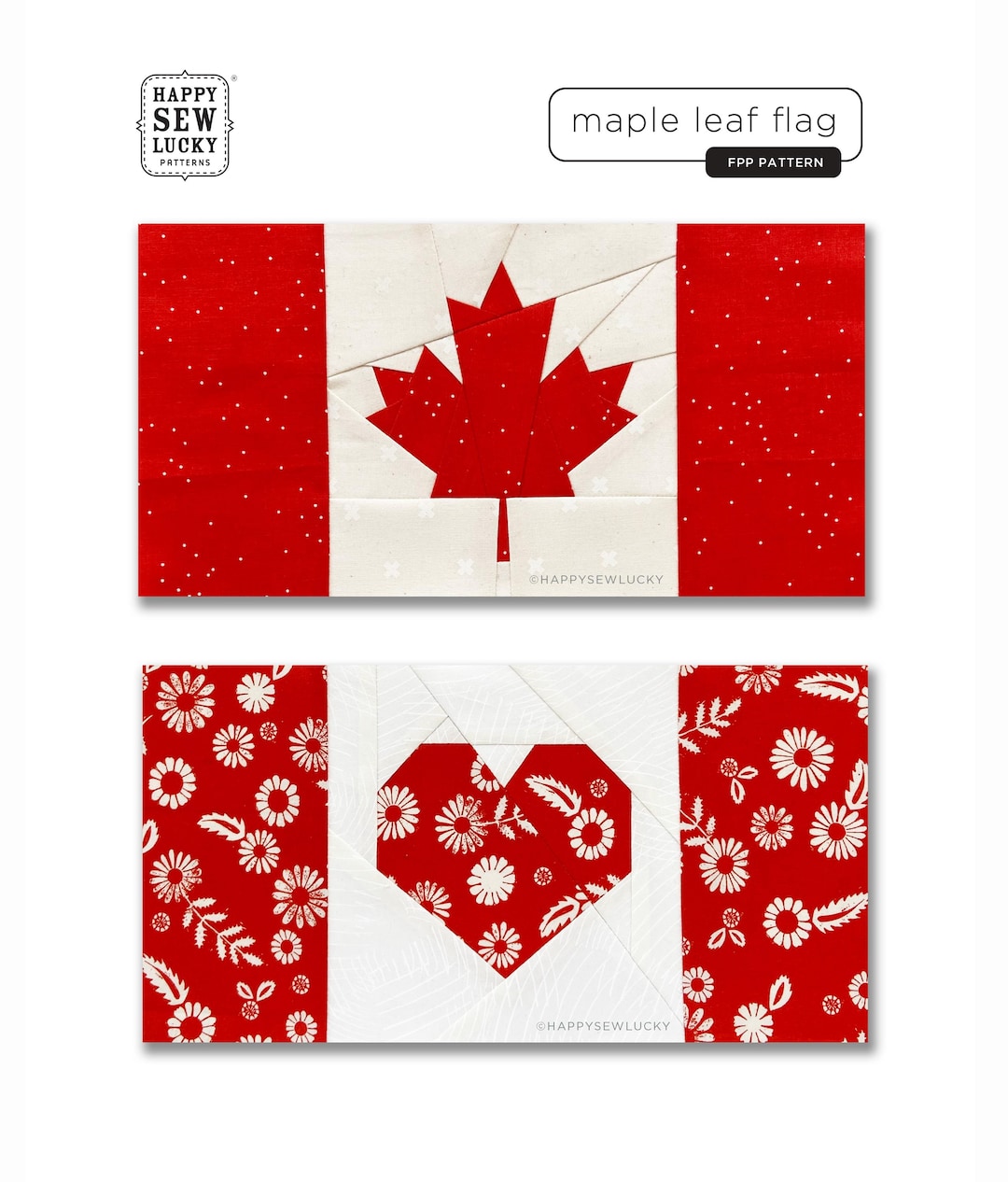 Maple Leaf Flag PDF Pattern - Etsy