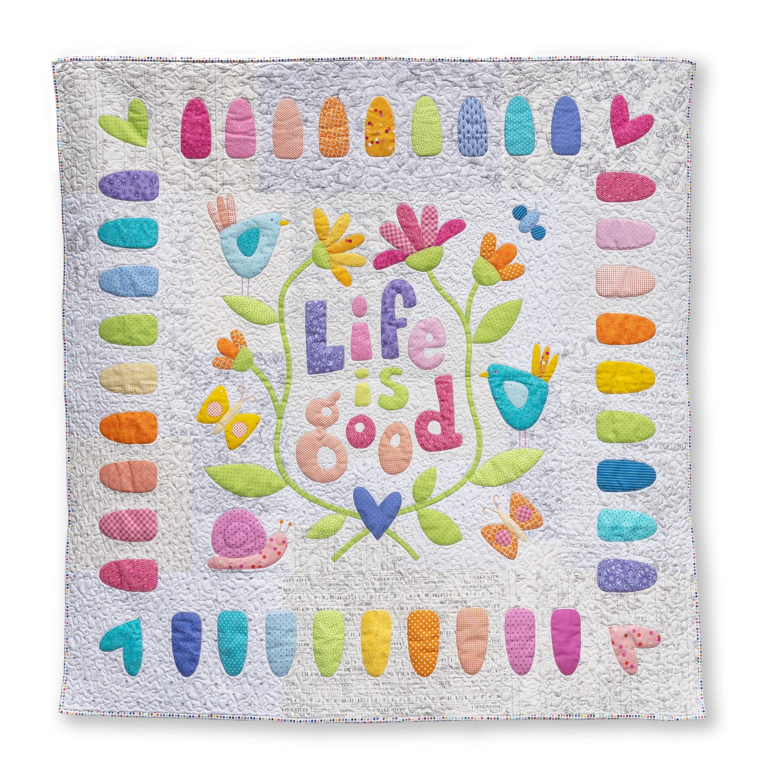 Life is Good Appliqué Quilt Pattern - PDF - Etsy