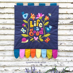 Life is Good Appliqué Quilt Pattern - PDF - Etsy