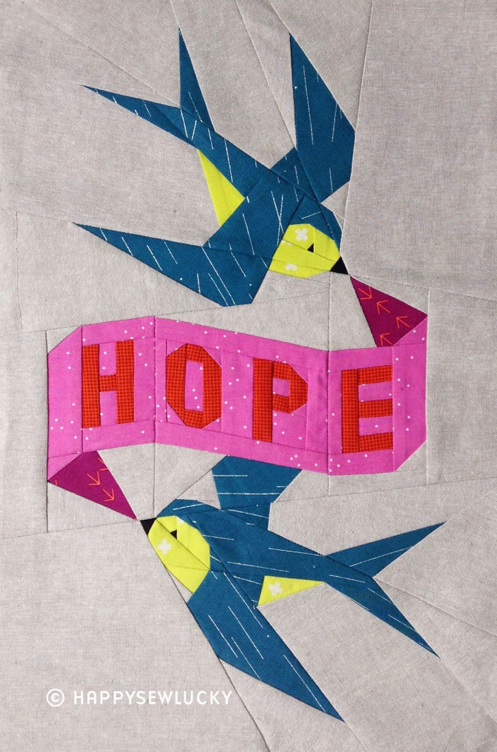 HOPE Tattoo Quilt PDF Pattern - Etsy Australia