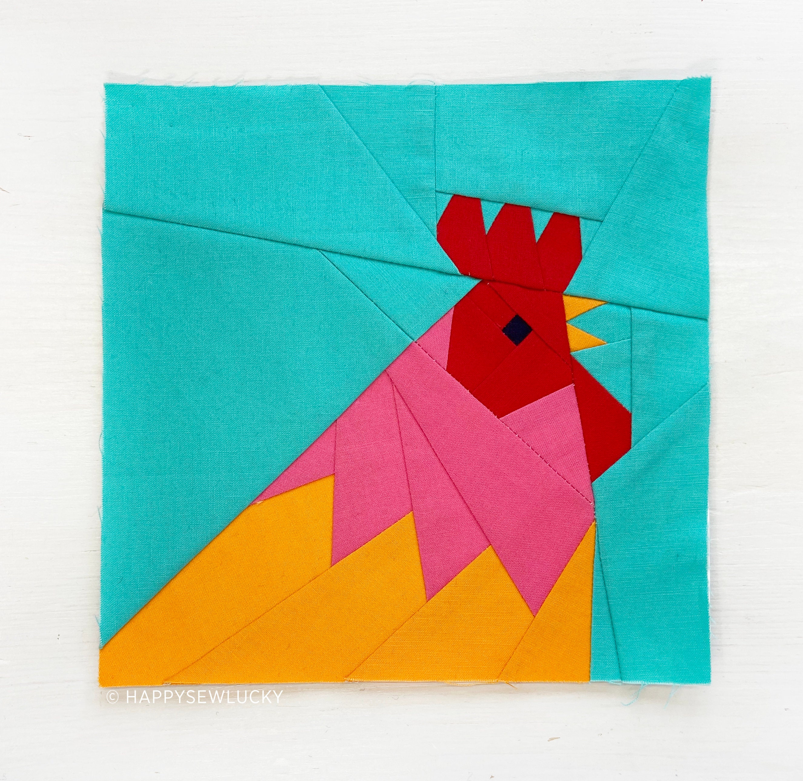 ROOSTER Pdf Quilt Block - Etsy