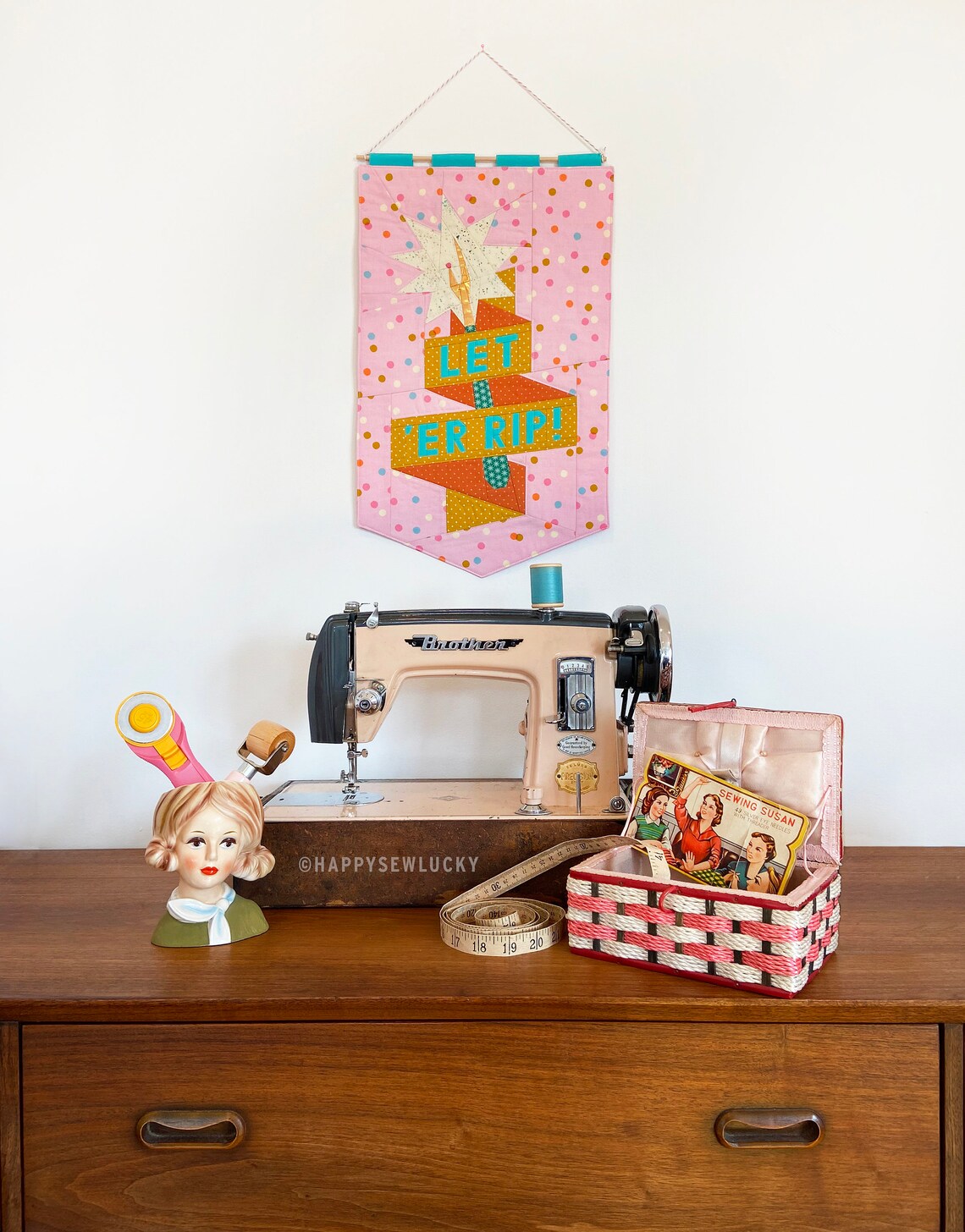 LET 'ER RIP Banner Pdf Pattern | Etsy