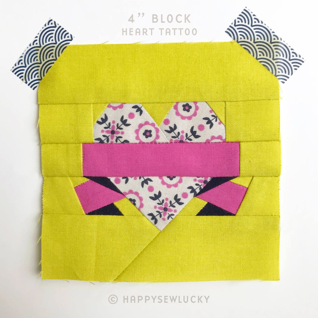 HEART Tattoo PDF Pattern - Etsy