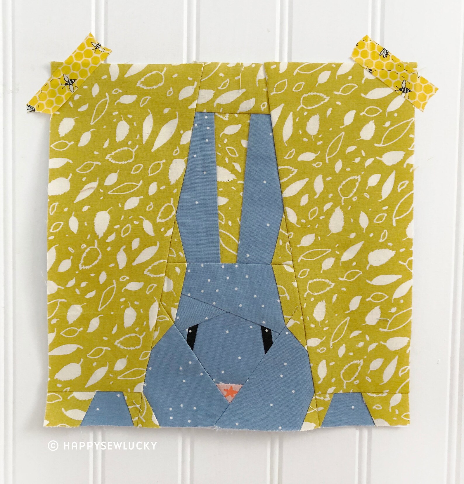 BUNNY Quilt Block | Etsy