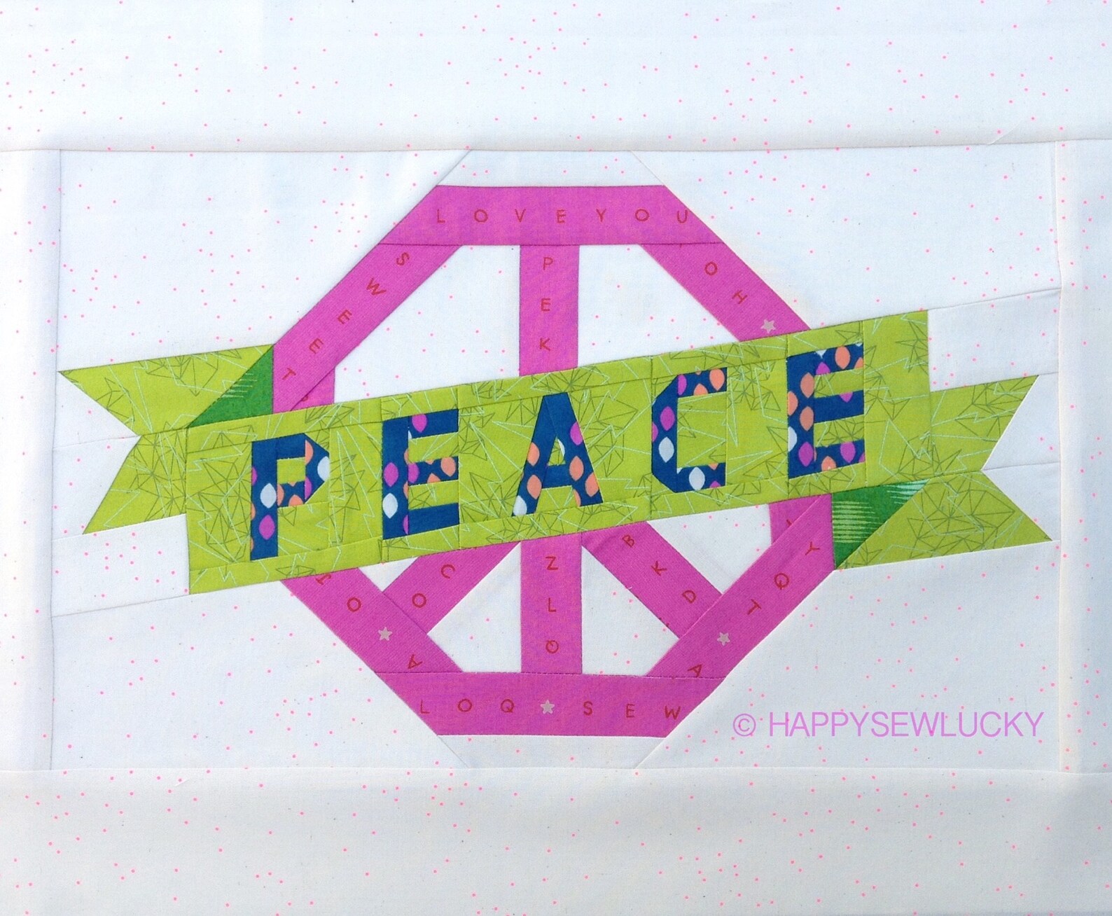 PEACE Tattoo Quilt PDF Pattern - Etsy