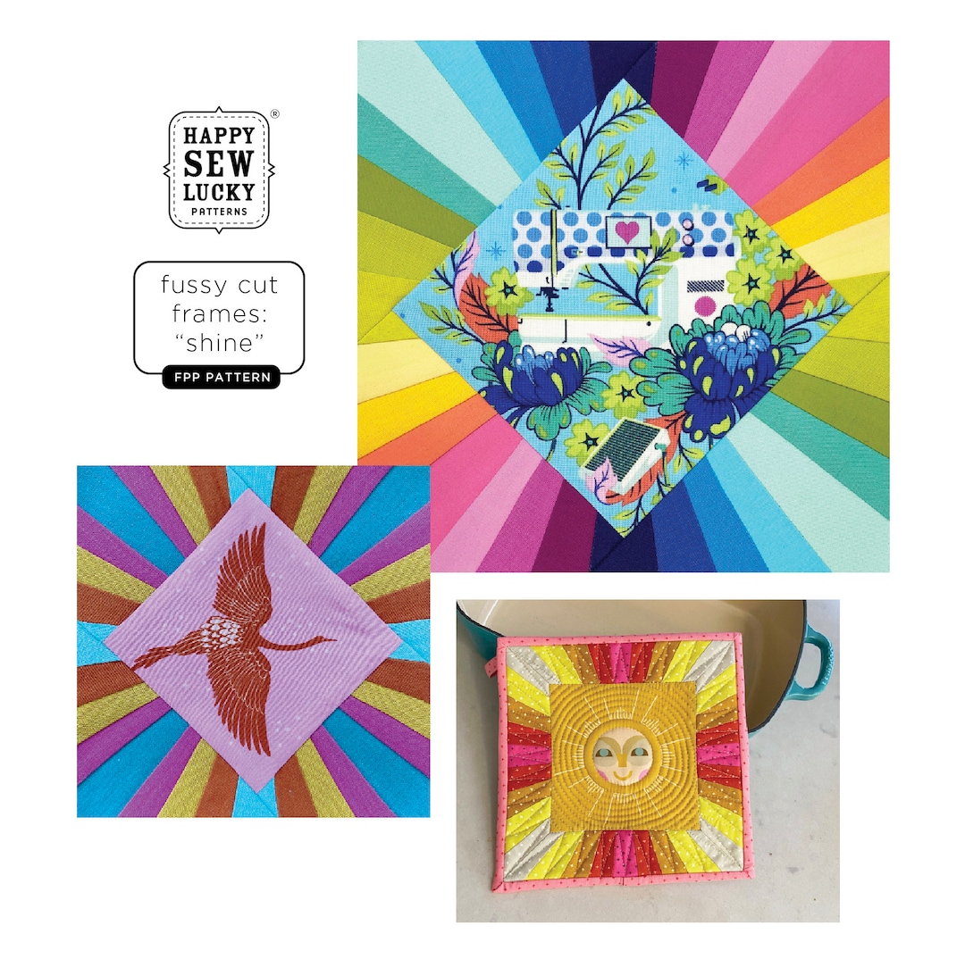 Fussy Cut Frames: SHINE Pdf Pattern - Etsy