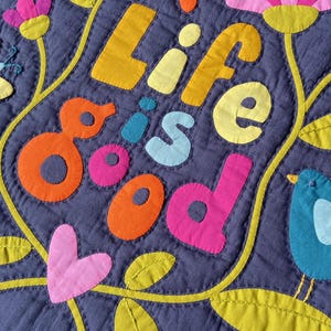 Life is Good Appliqué Quilt Pattern - PDF - Etsy