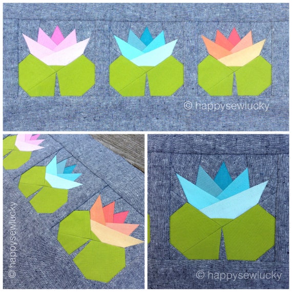 Water Lily PDF Pattern - Etsy