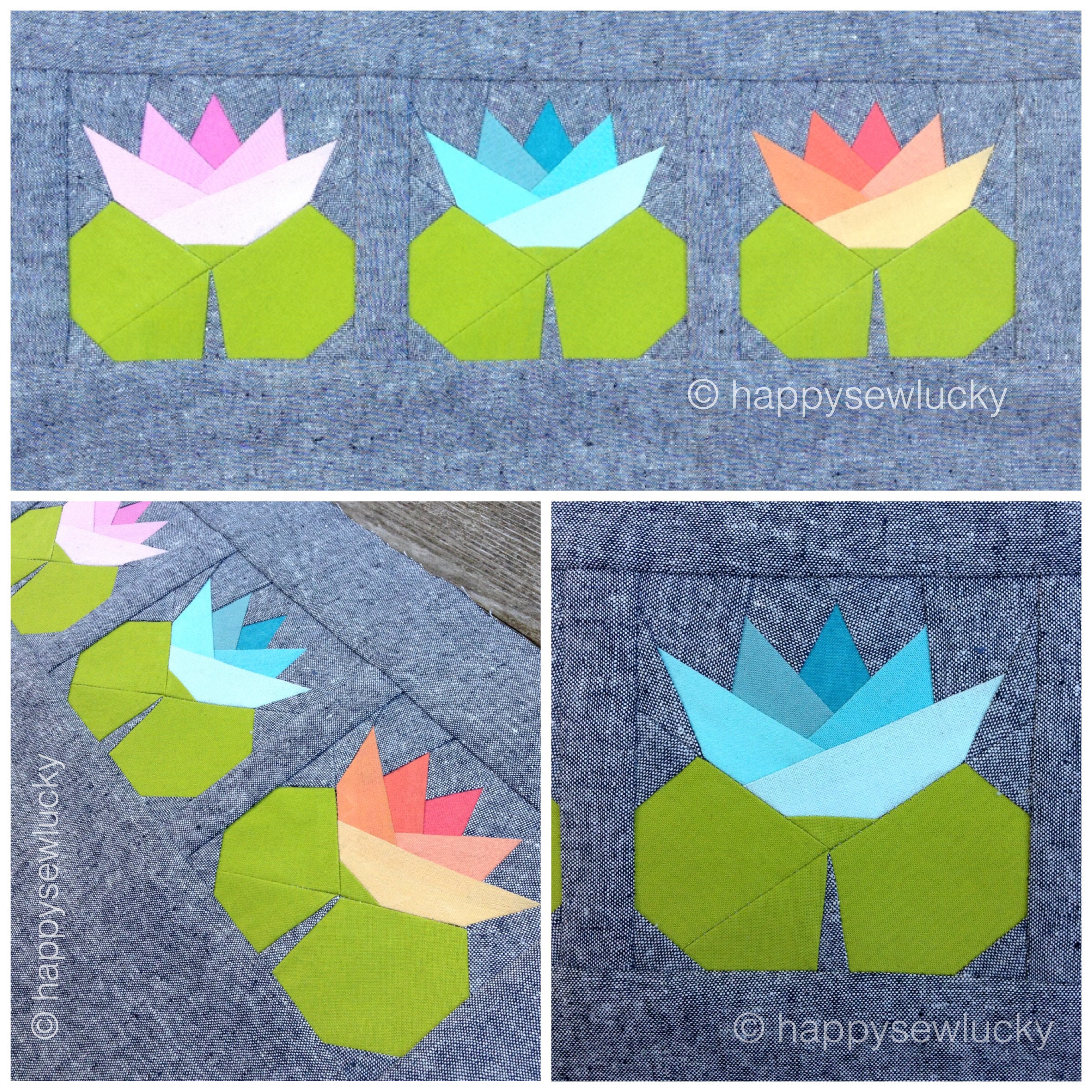 Water Lily Quilt Block Pattern Hawaiian Wall Quilt Patterns | Pacific