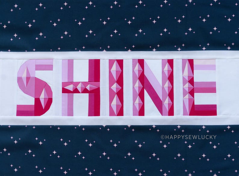 BLING Alphabet Quilt Pattern - PDF - Etsy