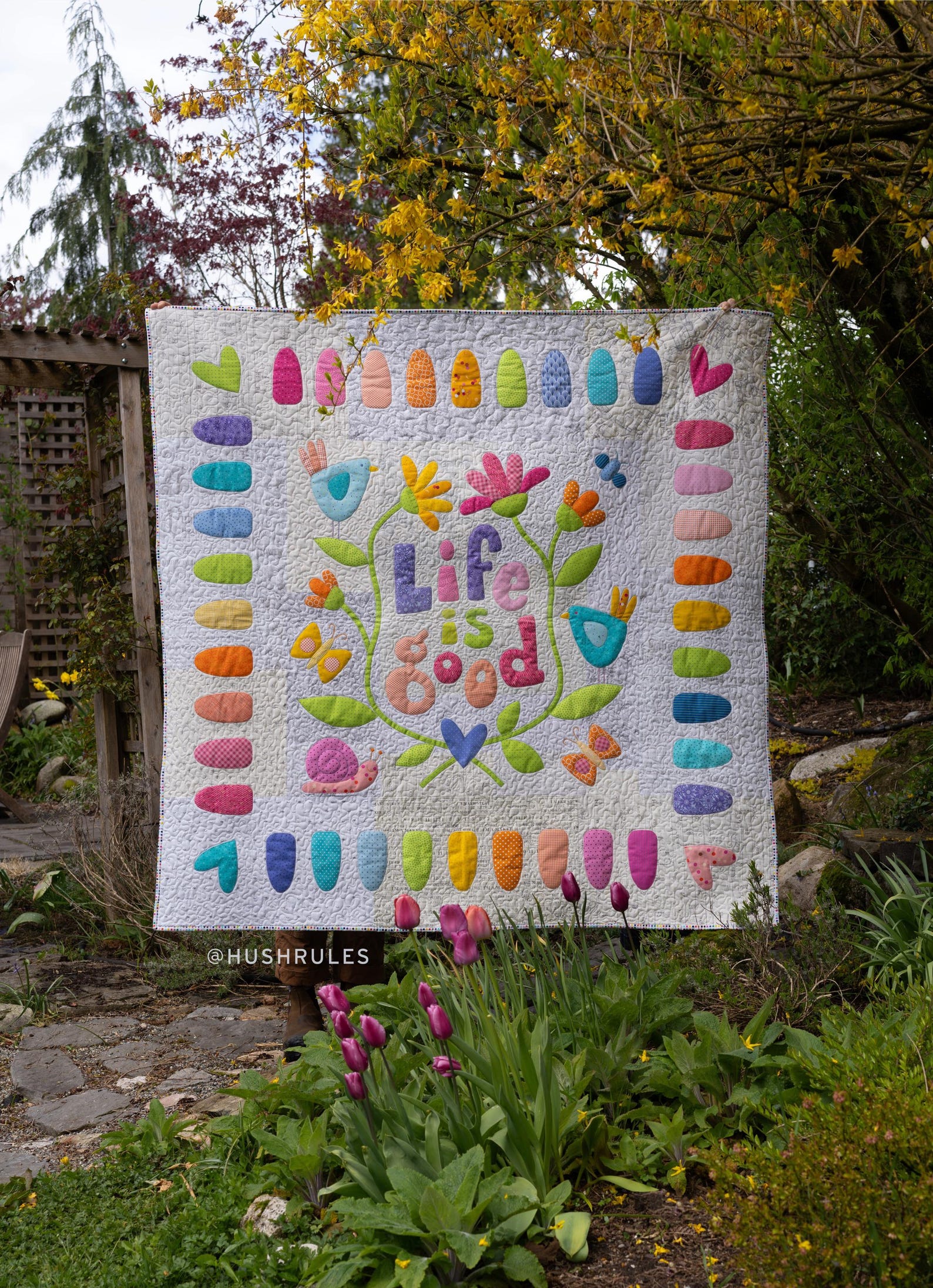 Life is Good Appliqué Quilt Pattern - PDF - Etsy