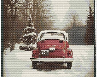Avery's Little Red Truck~cross Stitch Design - Etsy