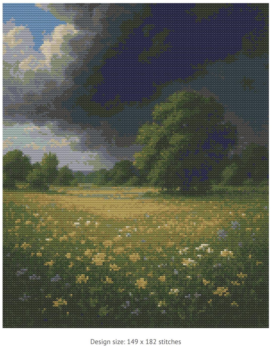 Summer Storm Cross Stitch Pattern - Etsy
