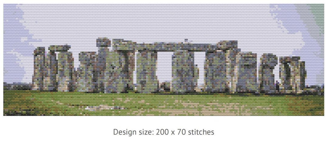 Stonehenge Cross Stitch Pattern - Etsy