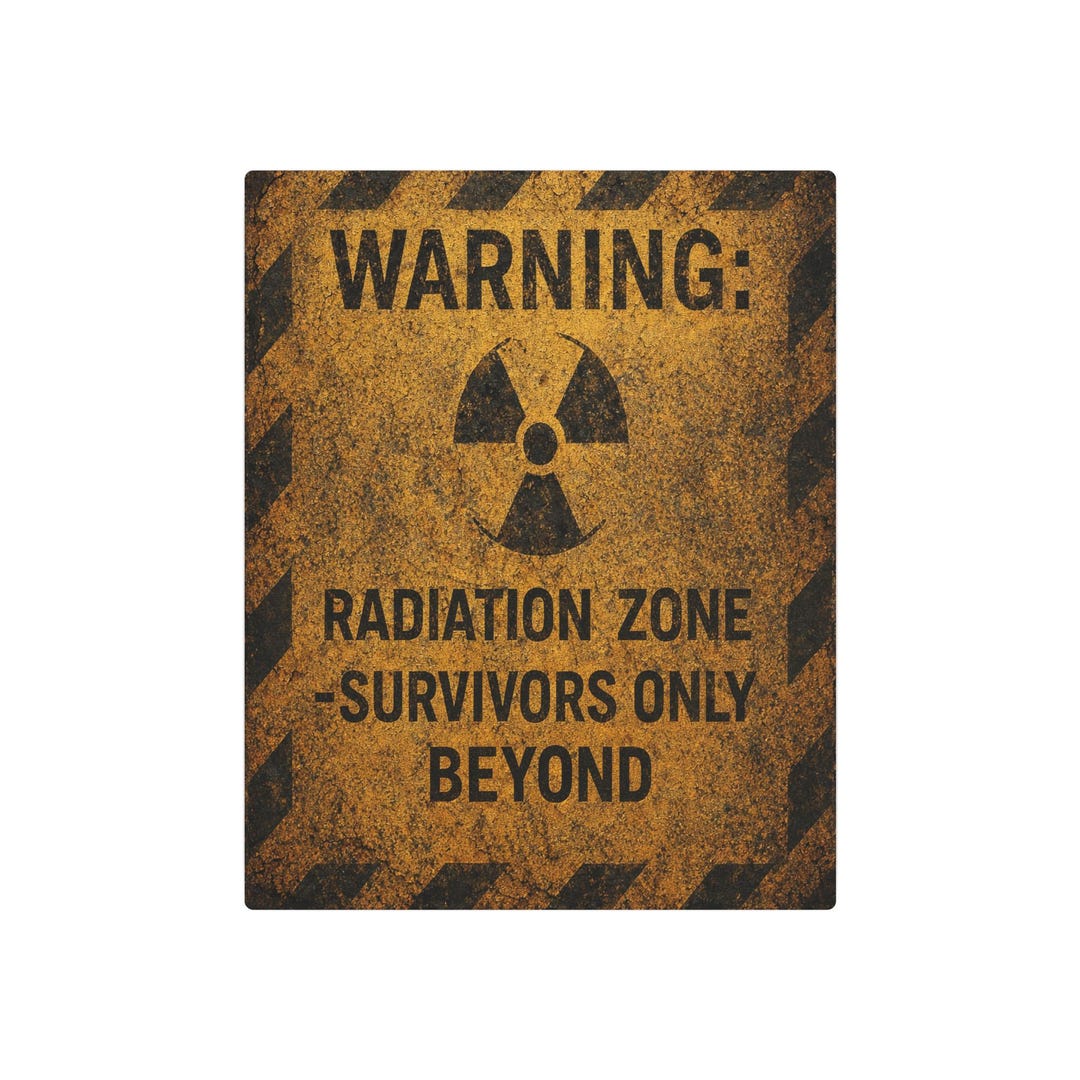 Radiation Zone Warning Sign - Etsy