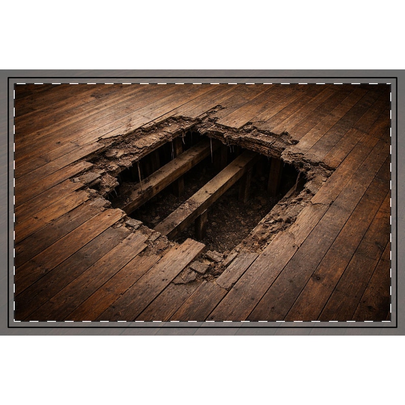 Collapsed Floor Illusion Rug - Etsy