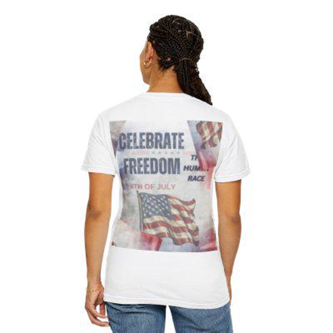Heart and Humanity Design in Styles Unity is Freedom 4th of July Tees ...