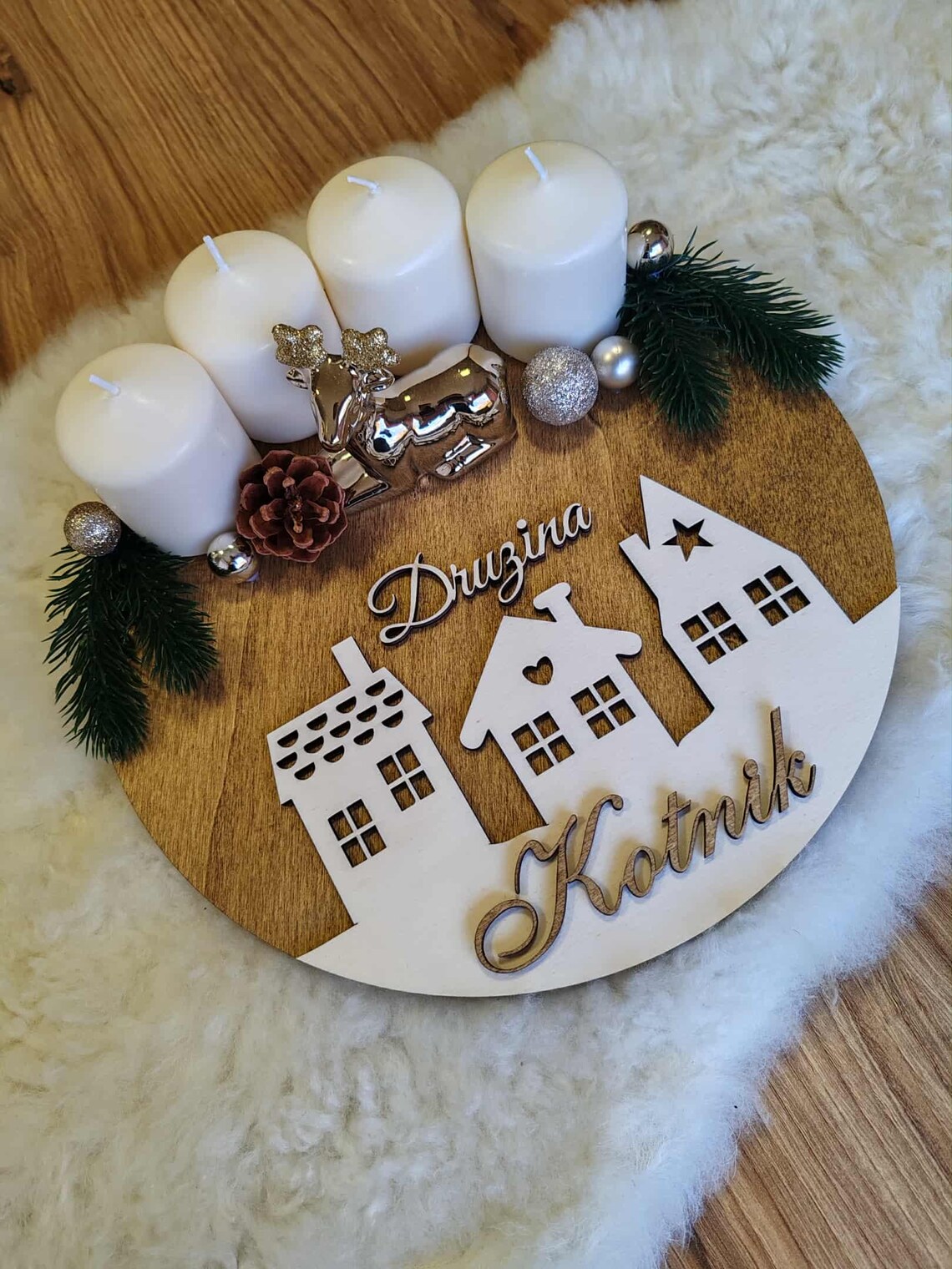 Advent Wreath SVG File, Laser Cut Candle Holders (digital Download) - Etsy