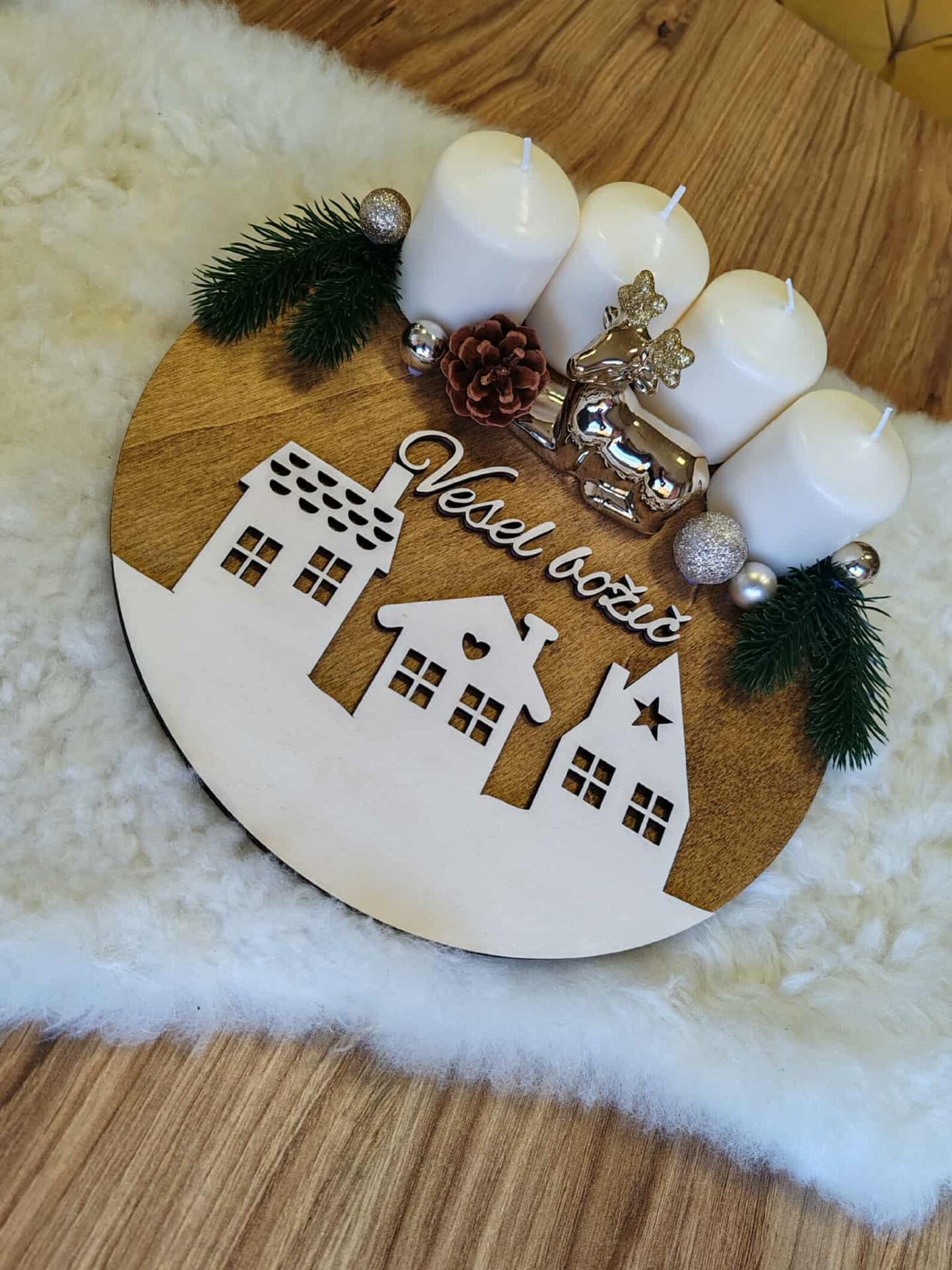 Advent Wreath SVG File, Laser Cut Candle Holders (digital Download) - Etsy