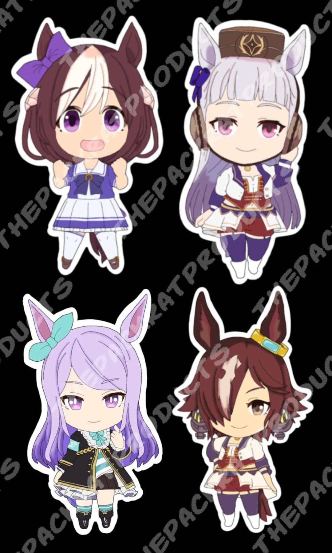Uma Musume Pretty Derby Chibi Vinyl Stickers - Etsy