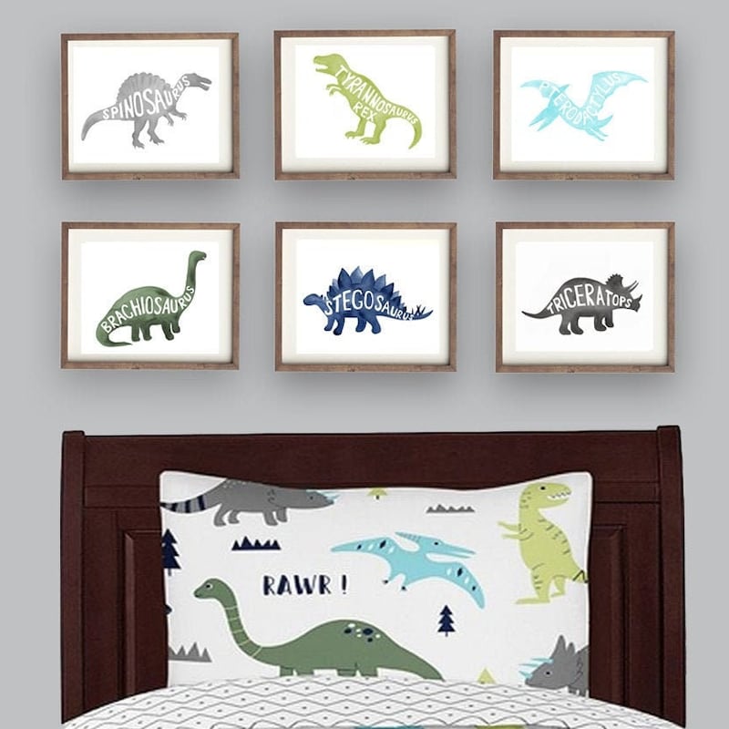 Dinosaur Wall Art - Etsy