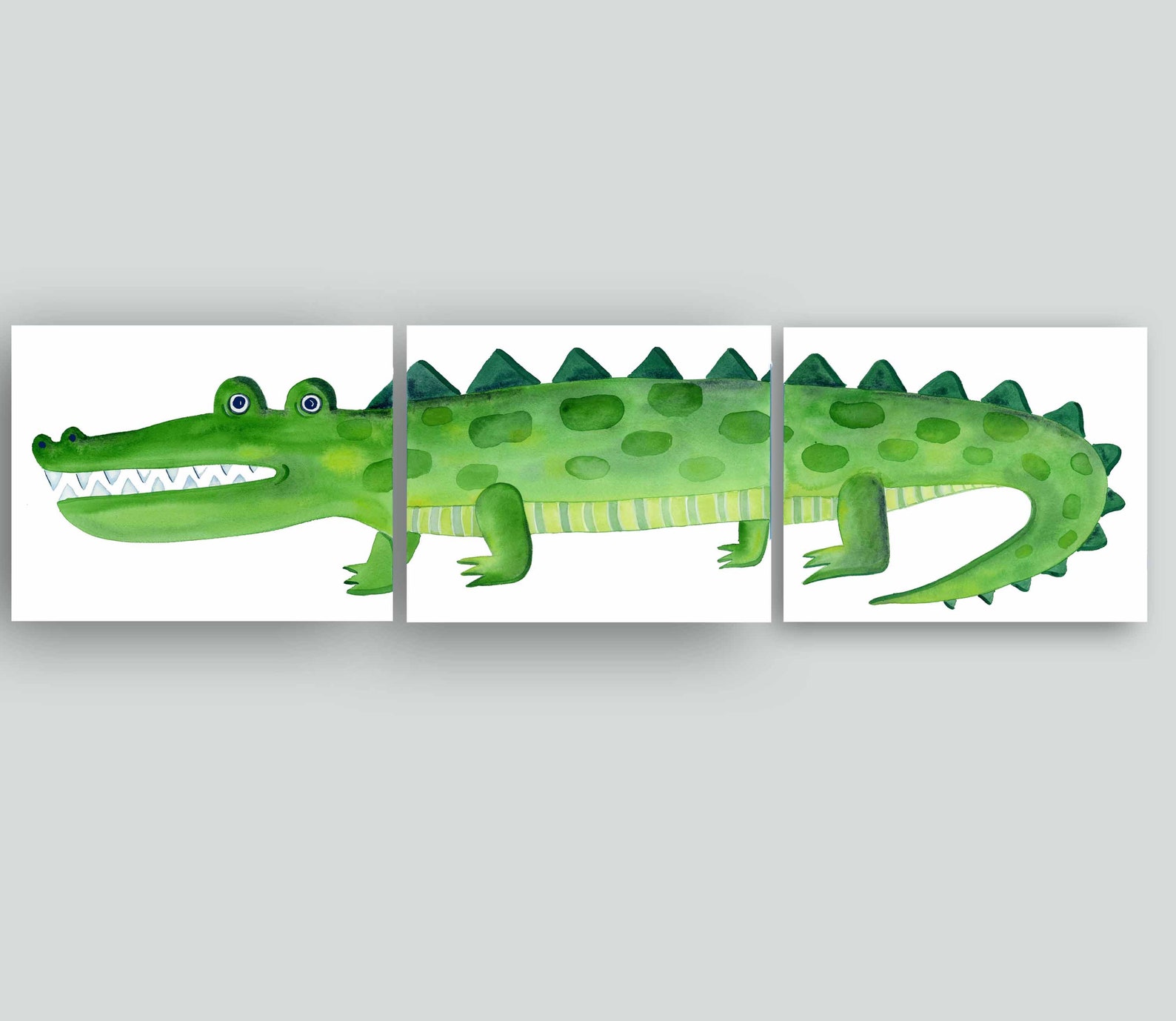 Alligator art alligator decor alligator boy nursery art | Etsy