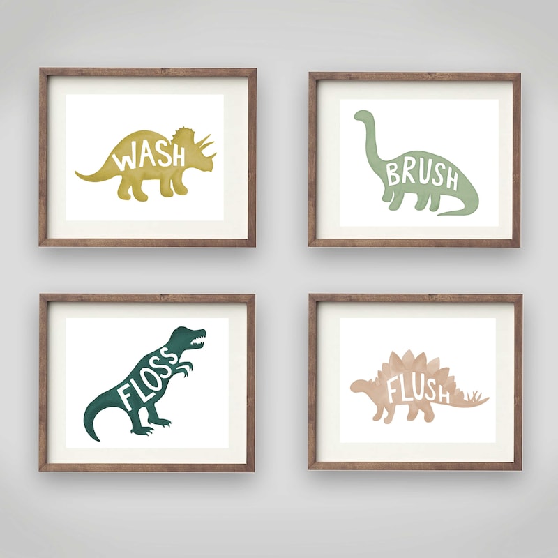 Dinosaur Bathroom - Etsy