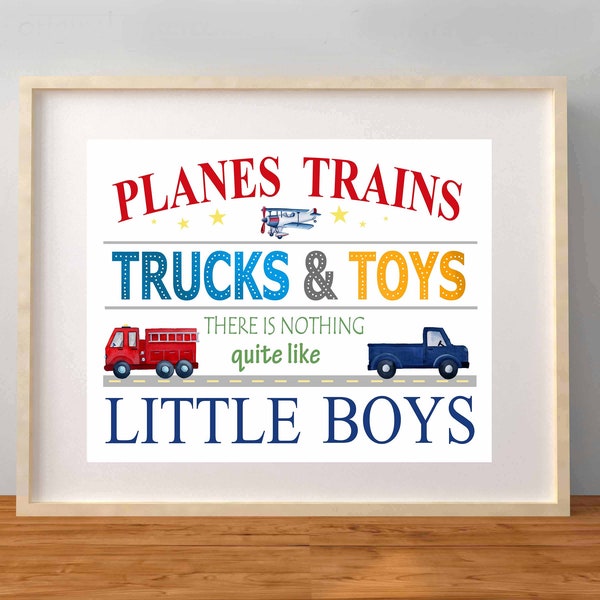 Planes Trains Trucks Bedding - Etsy