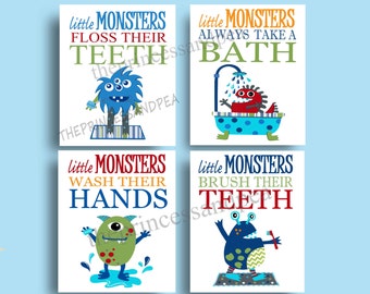 Monster Bathroom - Etsy