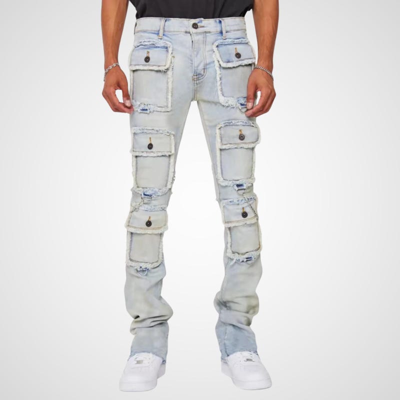 Stacked Pants Men - Etsy