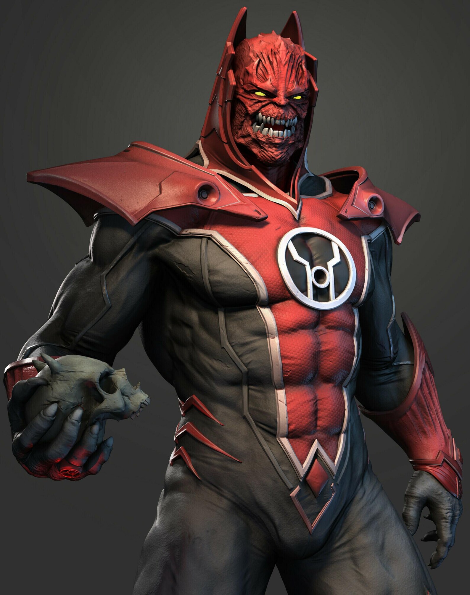 Atrocitus Statue – Hand Painted 14K Resin Figure – DC Red Lantern Rage ...