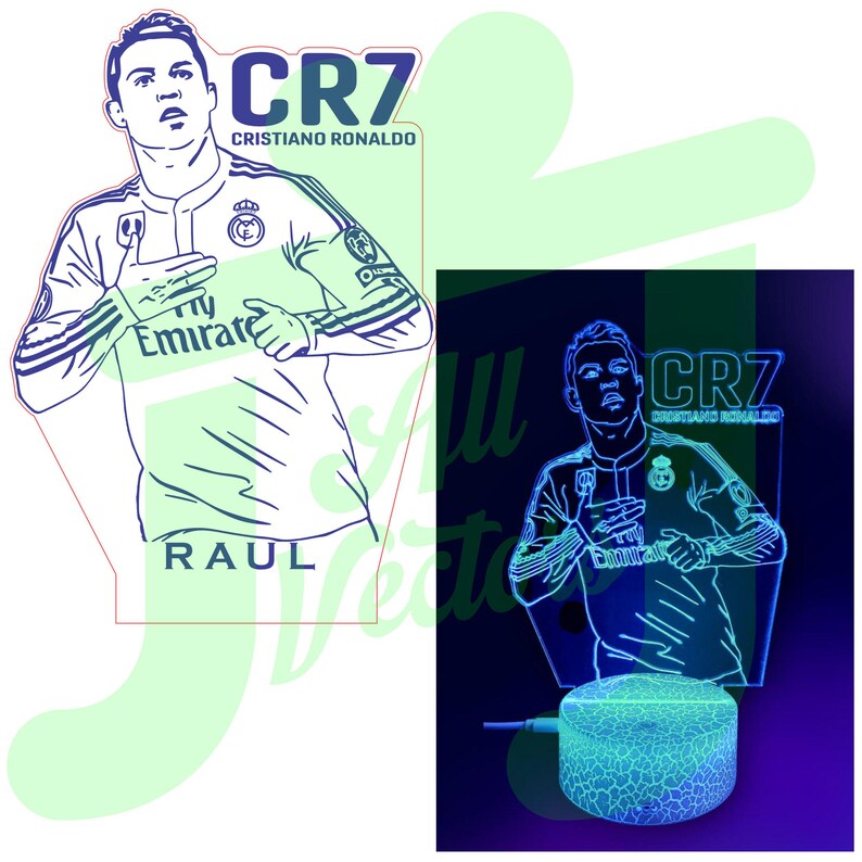 Bundle Pack 30 Design Cristiano Ronaldo CR7 Futbol Soccer Laser Cut ...
