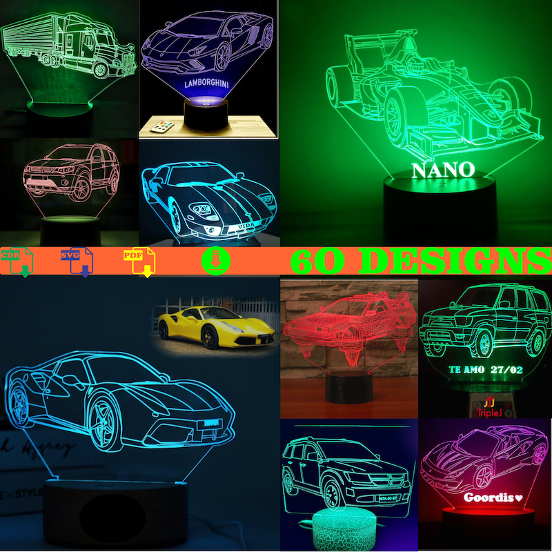 3d Print Led Light File - Etsy