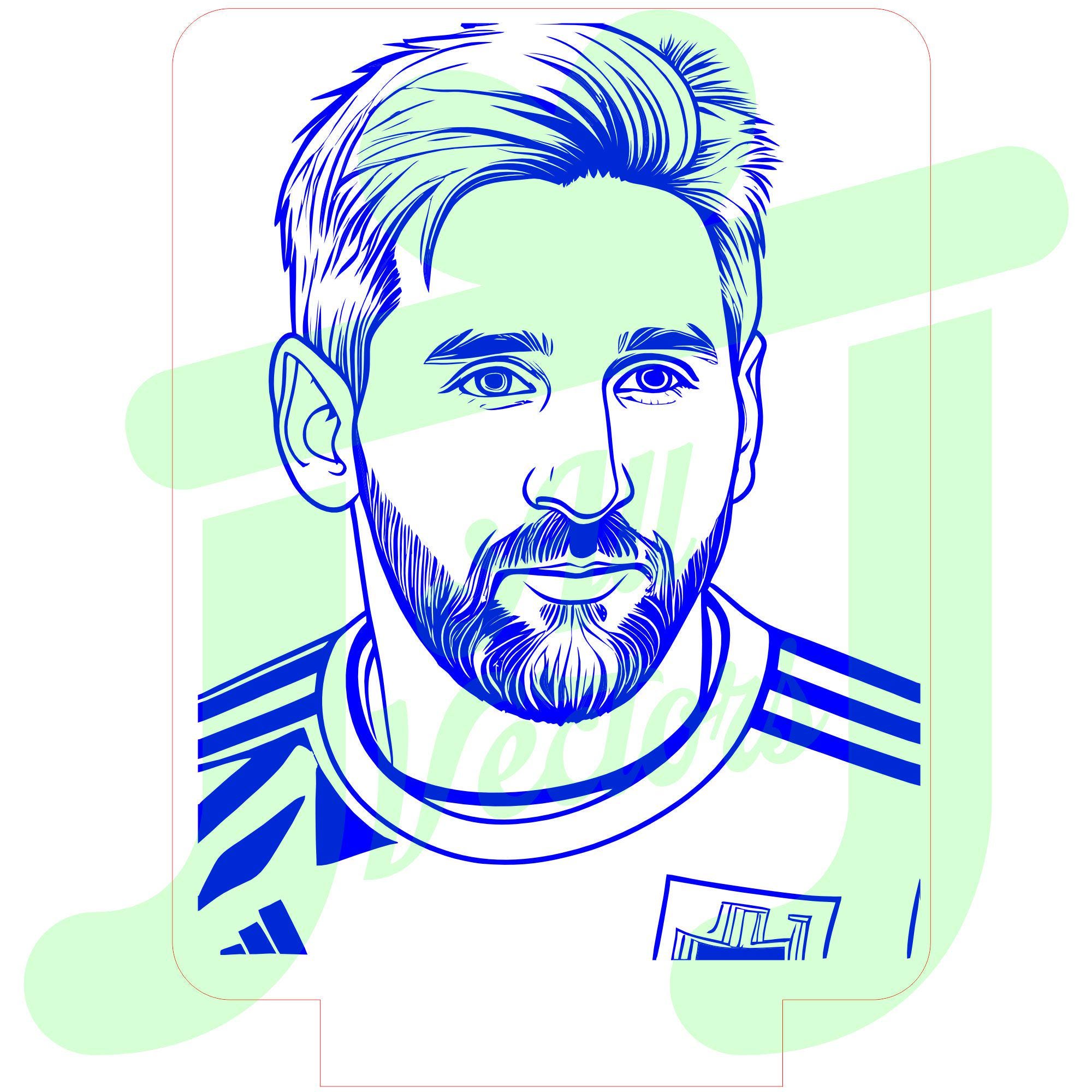 Bundle Pack 30 design diseño Messi Barcelona Miami Futbol Soccer laser ...