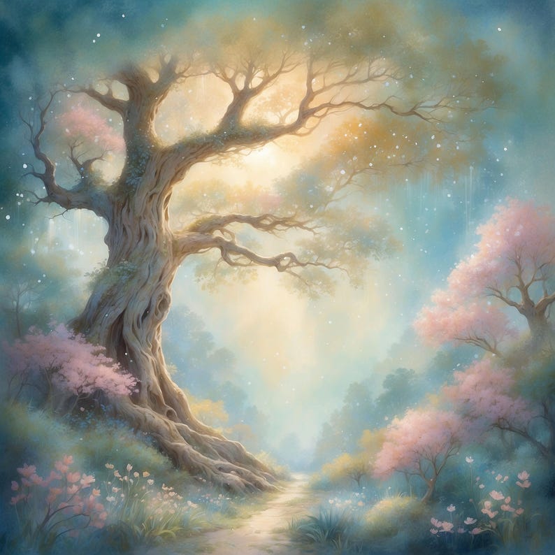 Enchanted Rune Trees Collection Clip Art 50 High Res Jpgs Scrapbooking ...