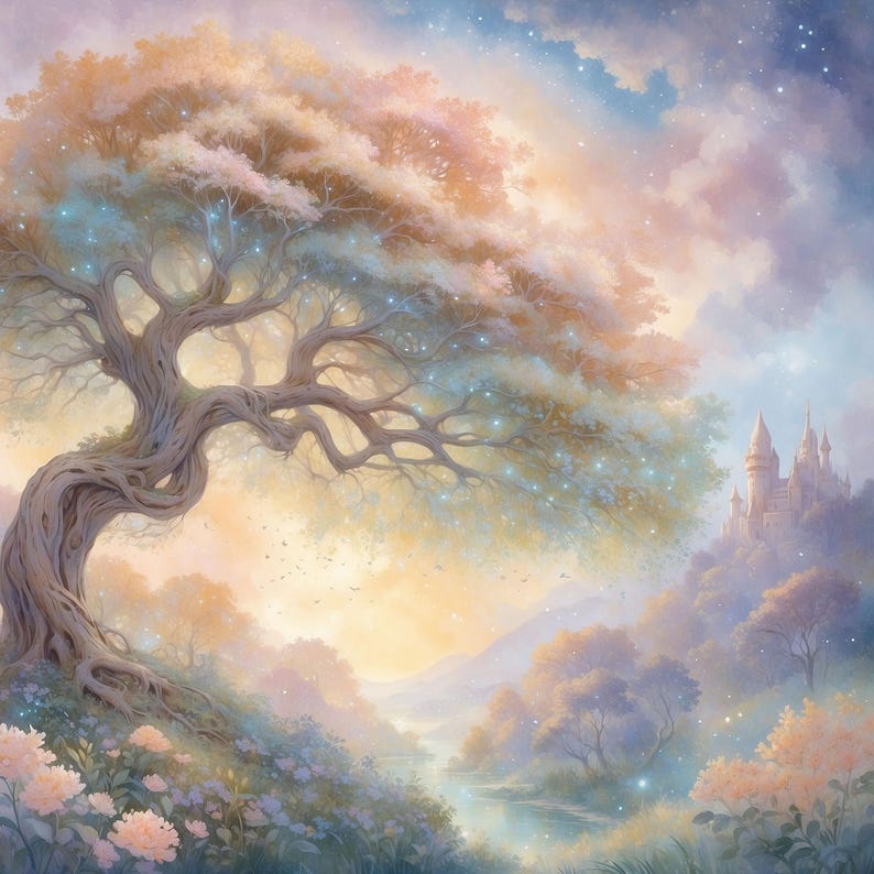 Enchanted Rune Trees Collection Clip Art 50 High Res Jpgs Scrapbooking ...