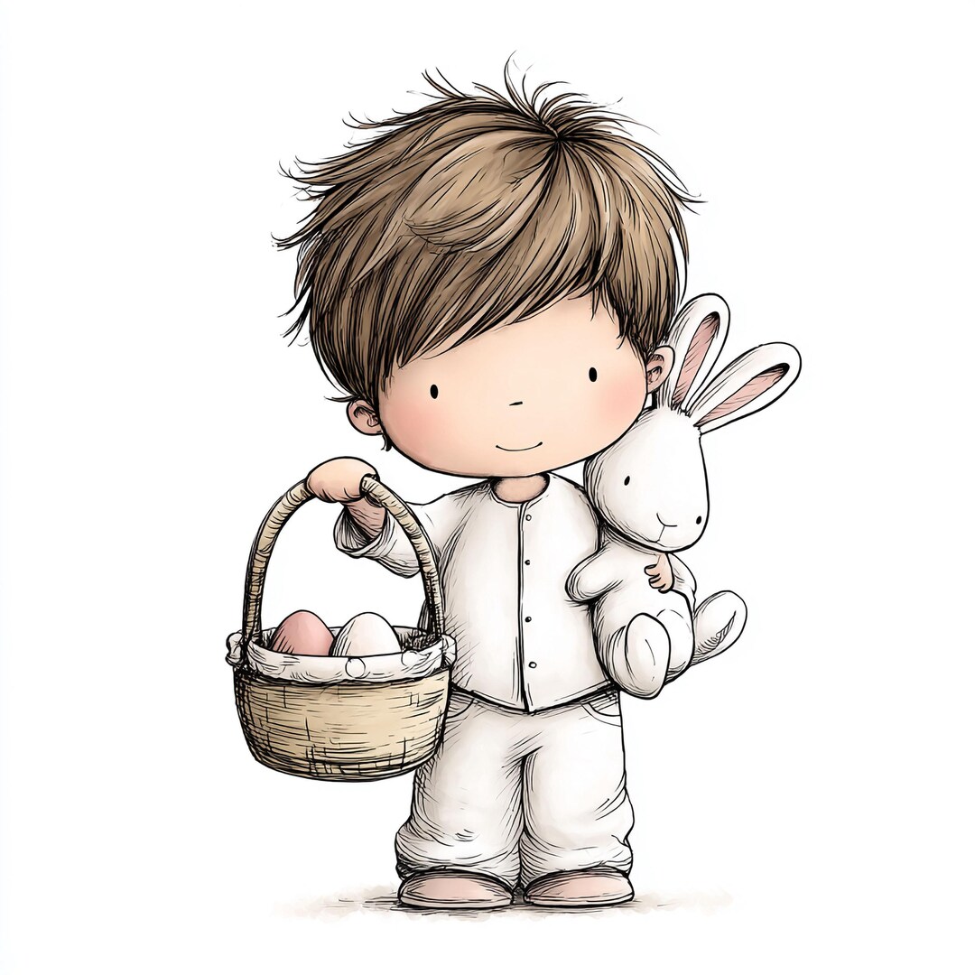 Little Bunny Helper Clip Art 10 High Res Jpgs Scrapbooking, Junk ...