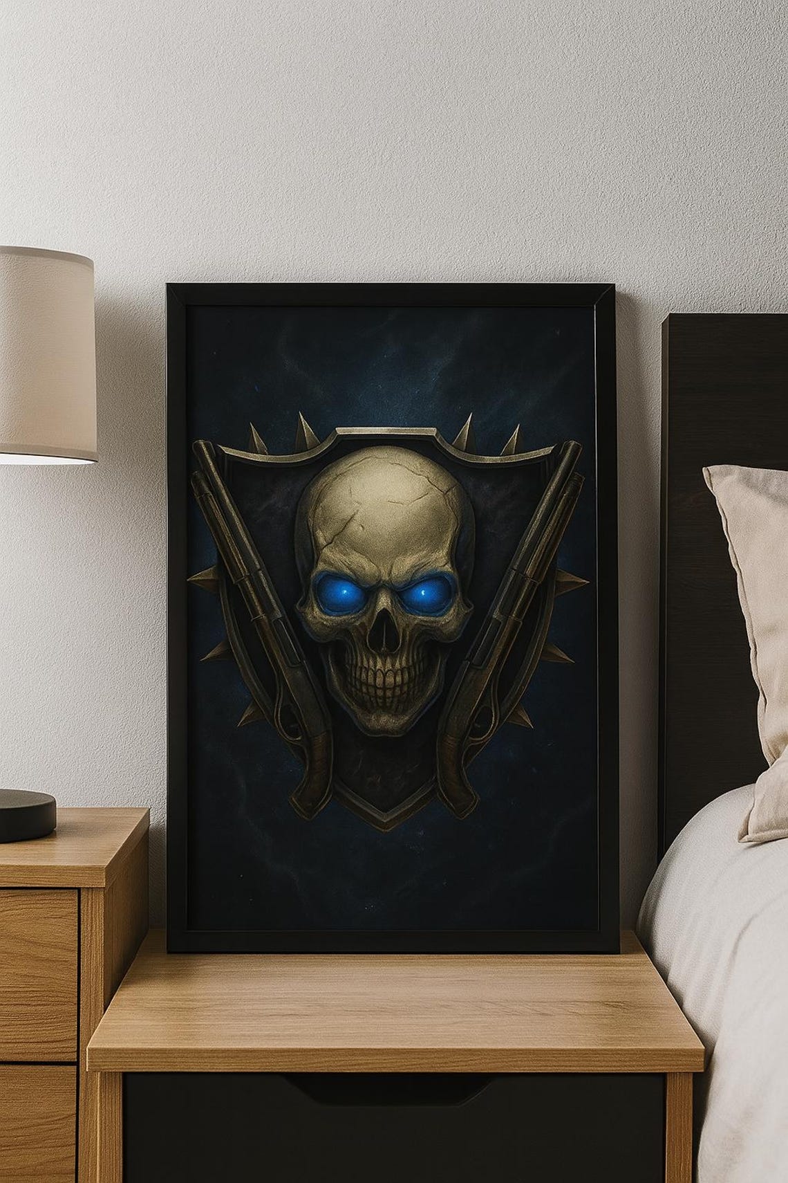 Poster COD Zombies Rank – Skull, Shotguns & Blue Eyes Art - Etsy